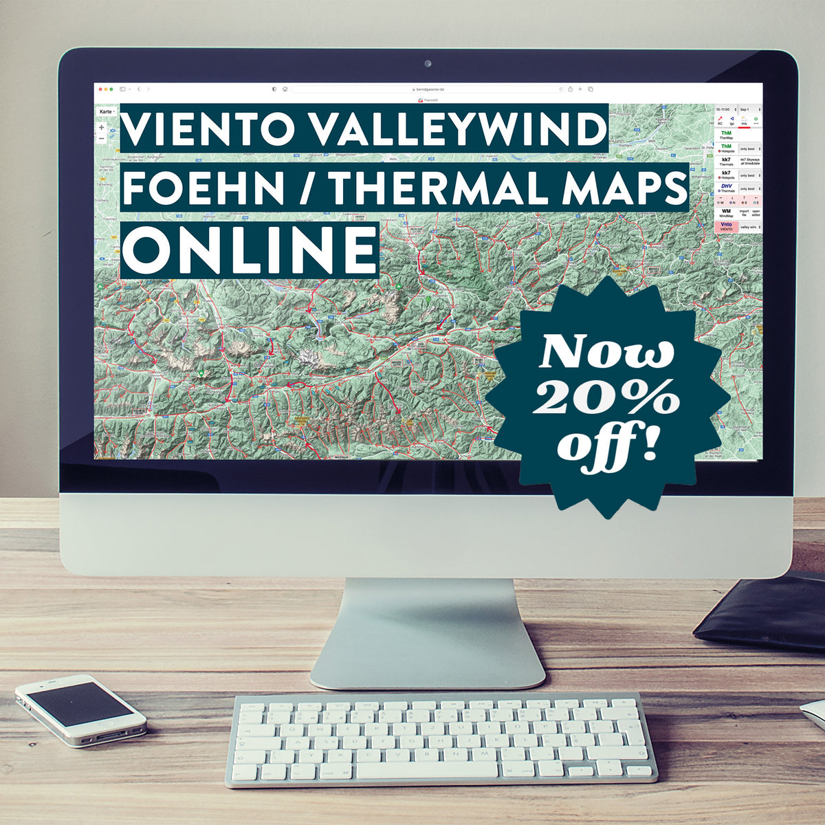 ONLINE: Valley wind, thermal and foehn maps | MINUS 20% for a short ti ...